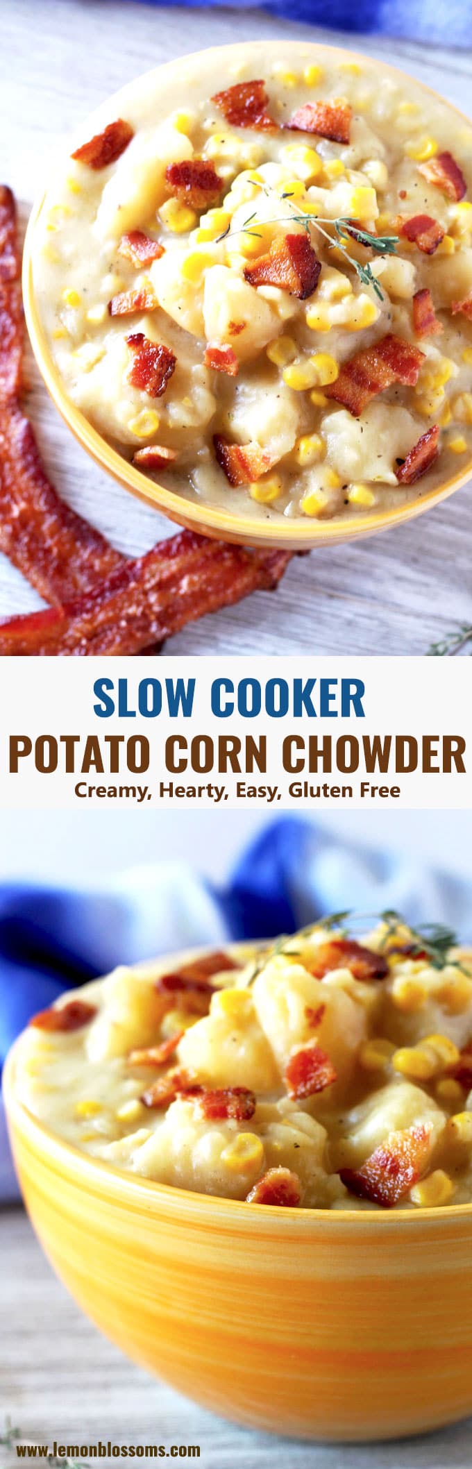 Potato Corn Chowder Recipe - Lemon Blossoms