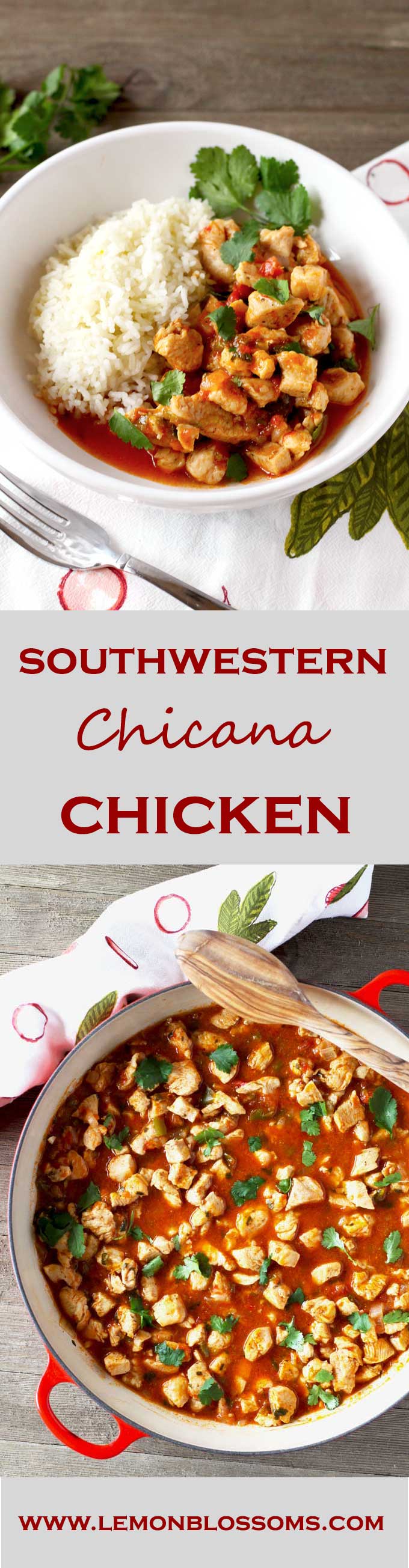Southwestern Chicana Chicken - Lemon Blossoms