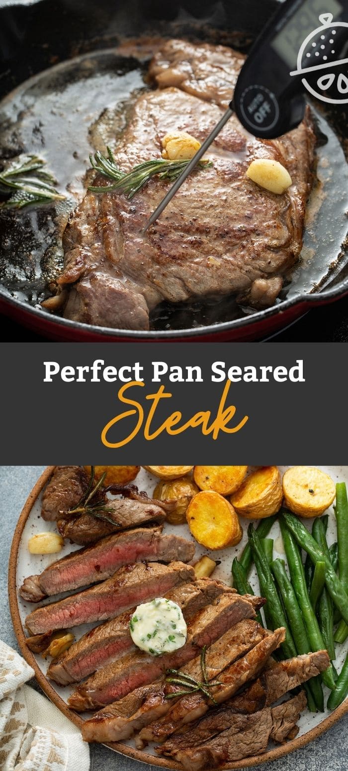 Pan Seared Steak (How to Cook the Perfect Steak) - Lemon Blossoms