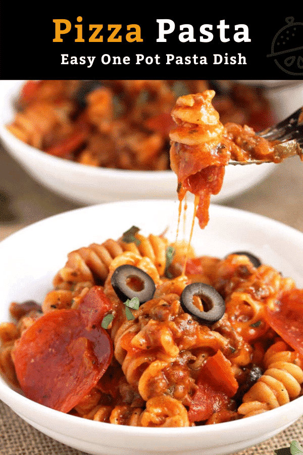 One Pot Pizza Pasta Recipe - Lemon Blossoms Easy Pizza Pasta Recipe