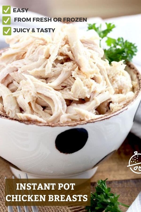 Shredded Chicken Instant Pot - Lemon Blossoms