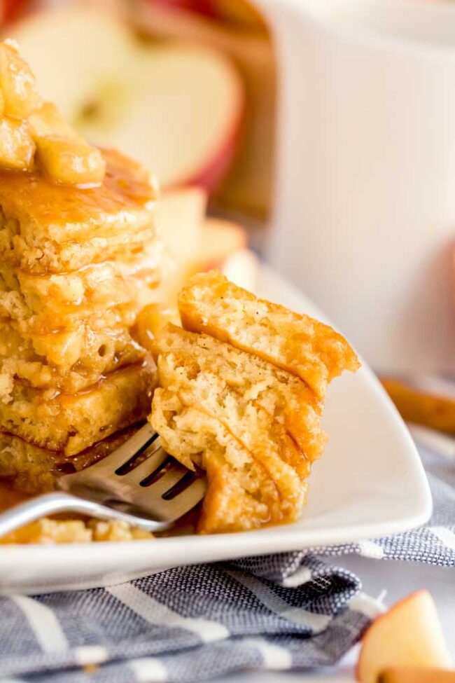 Caramel Apple Pancakes - Lemon Blossoms