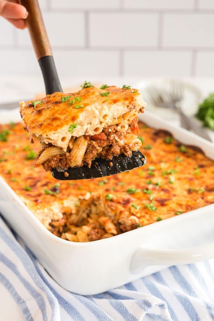 Pastitsio Recipe (Greek Pasta Bake) - Lemon Blossoms