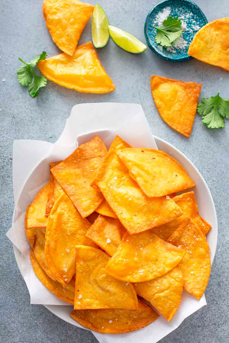 Homemade Tortilla Chips - Lemon Blossoms
