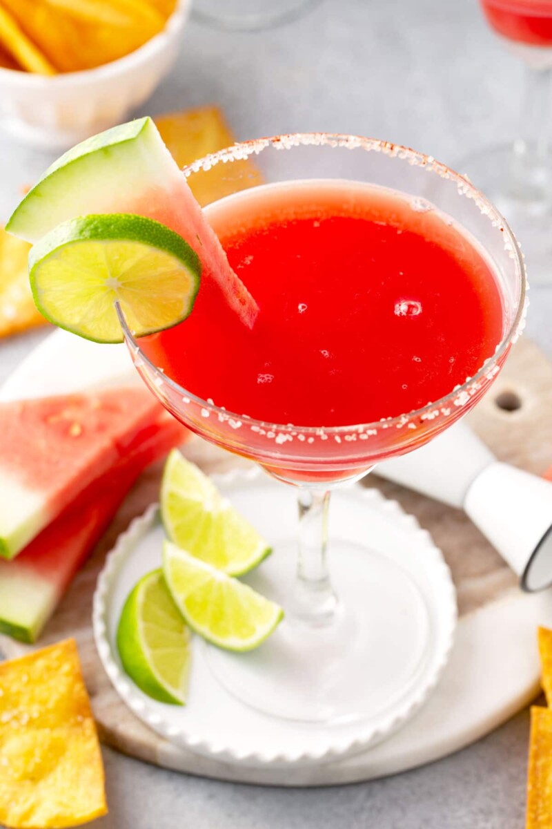 The Best Watermelon Margarita Recipe - Lemon Blossoms