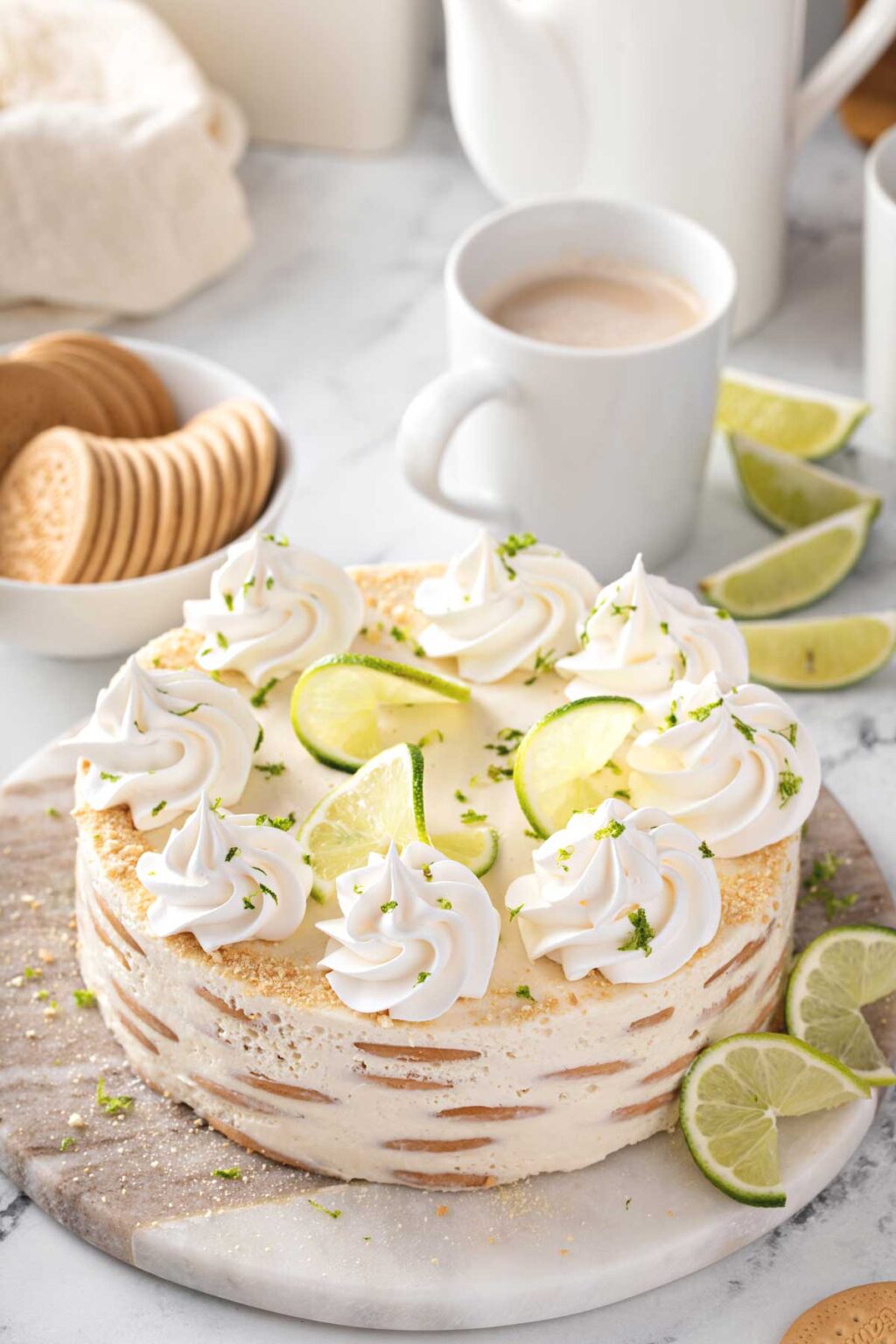 Carlota de Limón (Mexican Lime Icebox Cake) - Lemon Blossoms