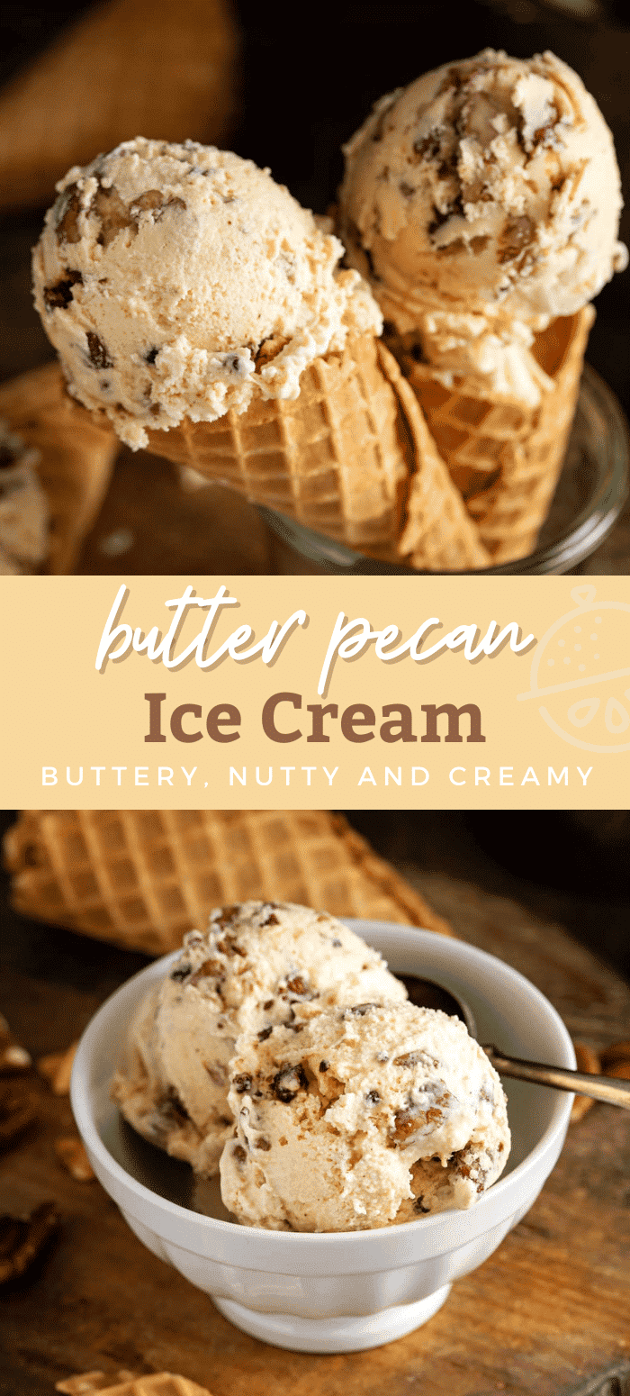Butter Pecan Ice Cream - Lemon Blossoms