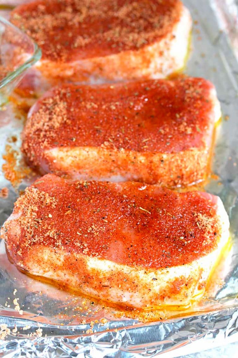 Juicy Oven Baked Pork Chops - Lemon Blossoms