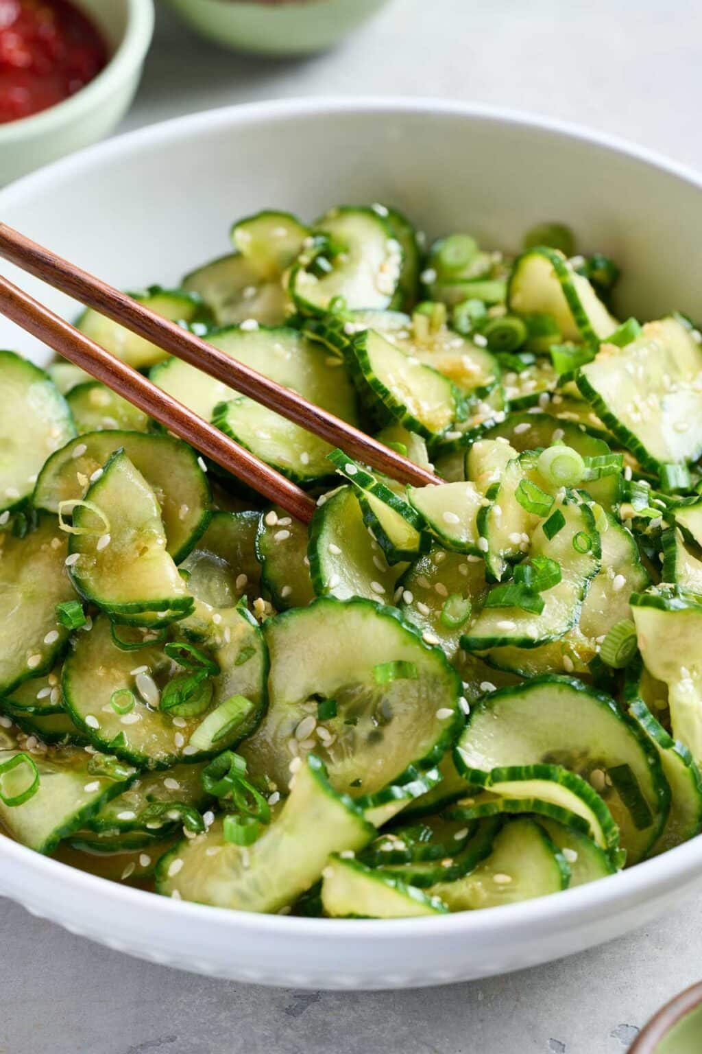 Asian Cucumber Salad (Sunomono) - Lemon Blossoms