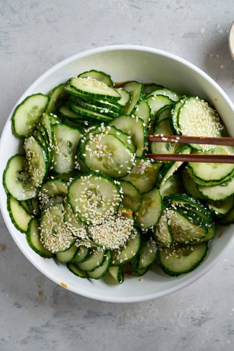 Asian Cucumber Salad (Sunomono) - Lemon Blossoms