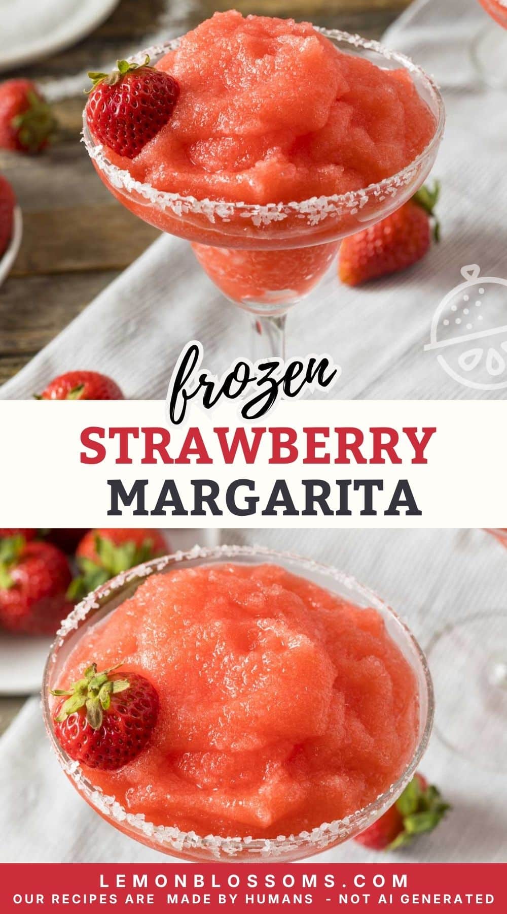 Frozen Strawberry Margarita Recipe - Lemon Blossoms